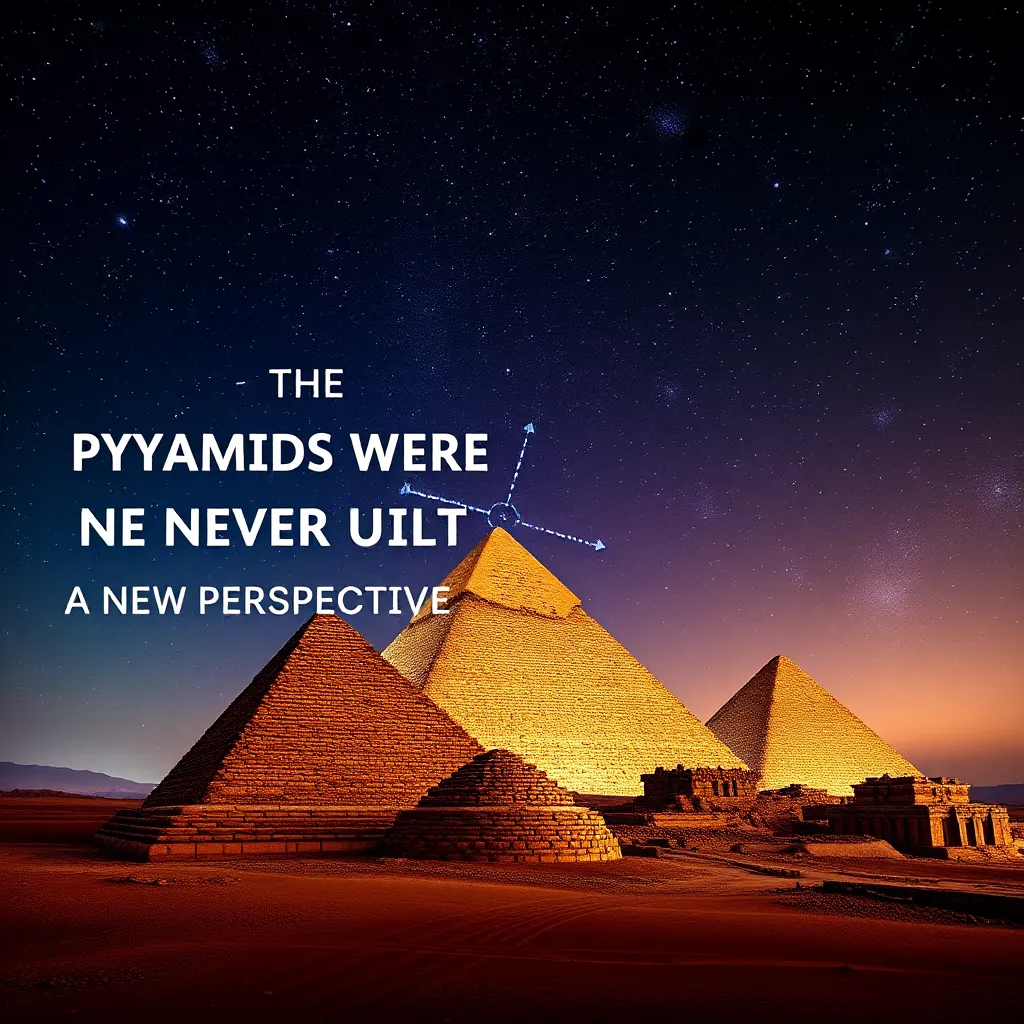 The Pyramids Were Never Built: A New Perspective : MysteryLores