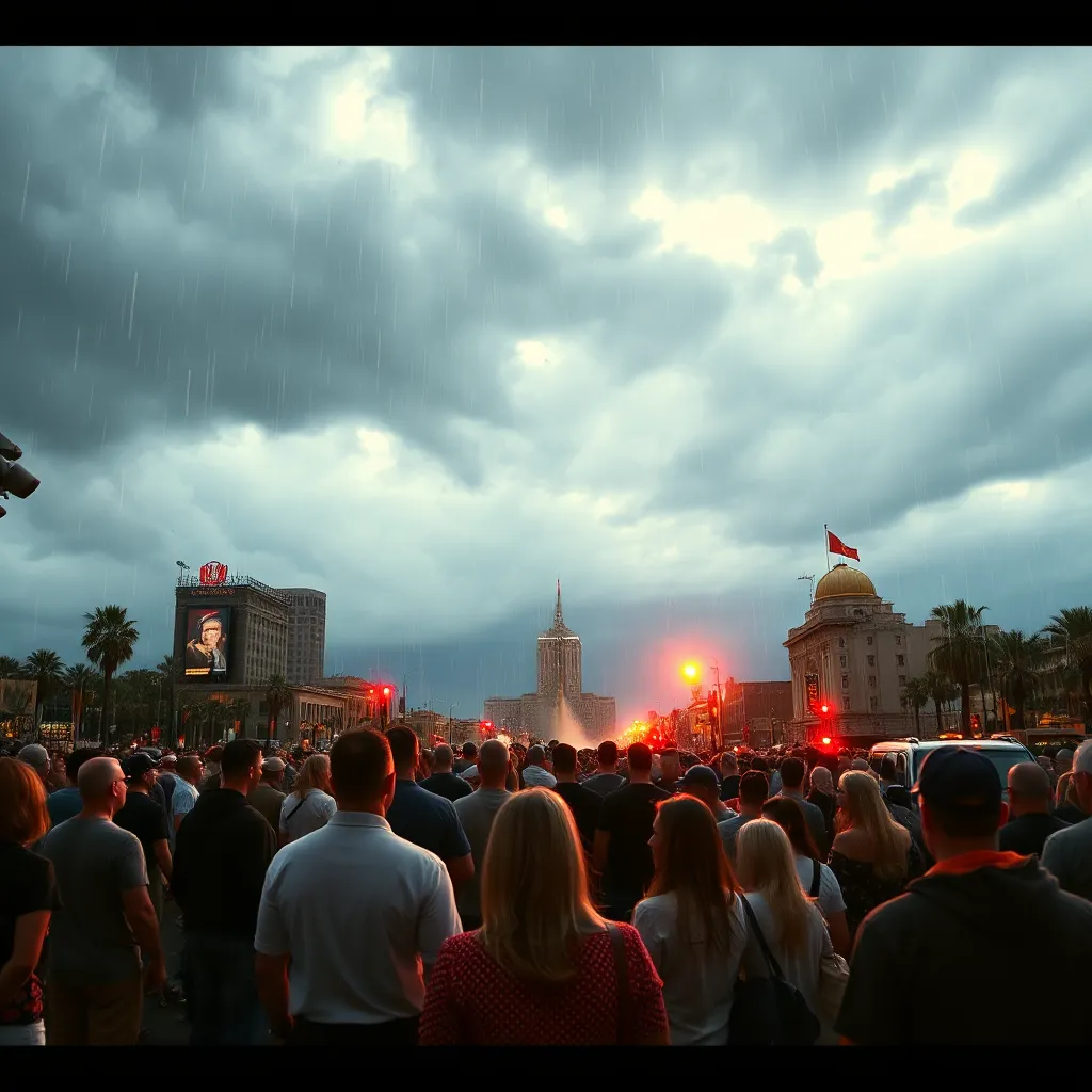 New Year’s Eve in LA: Rain Damps Fireworks Display : MysteryLores