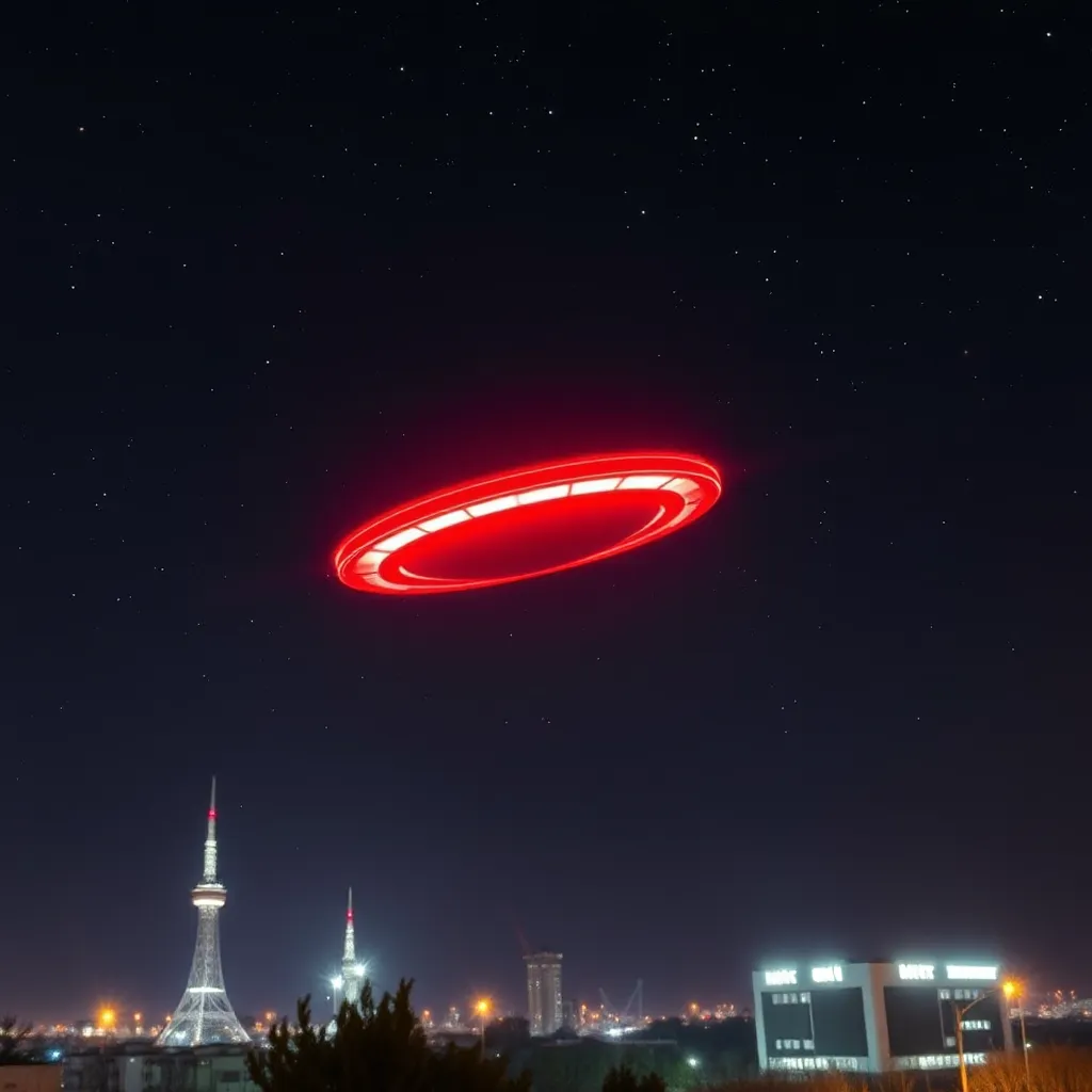 Unidentified Red Object Spotted in the Night Sky : MysteryLores