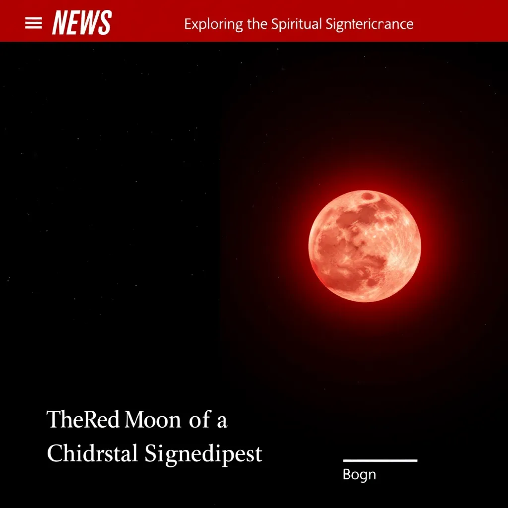 Exploring the Spiritual Significance of the Red Moon : MysteryLores