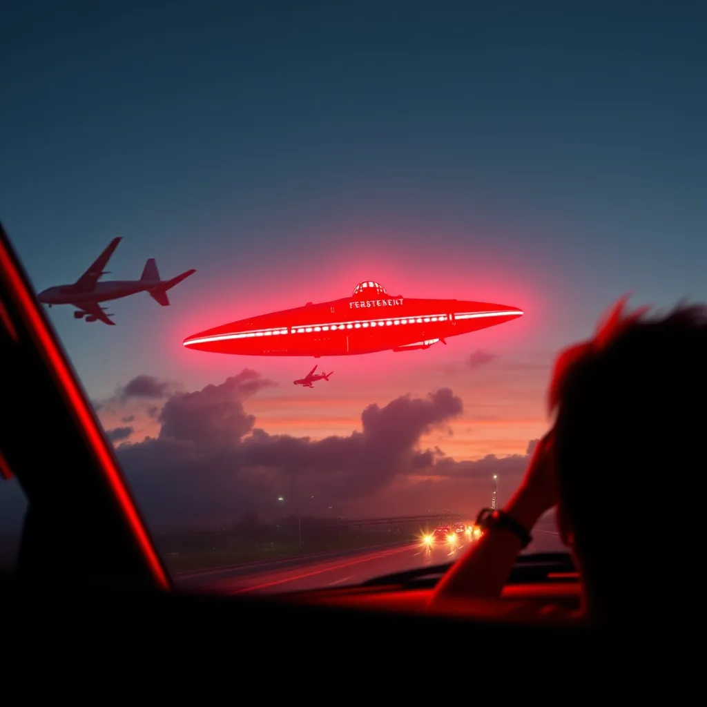 Witnessing a Red Spaceship in Fort Lauderdale's Skies : MysteryLores