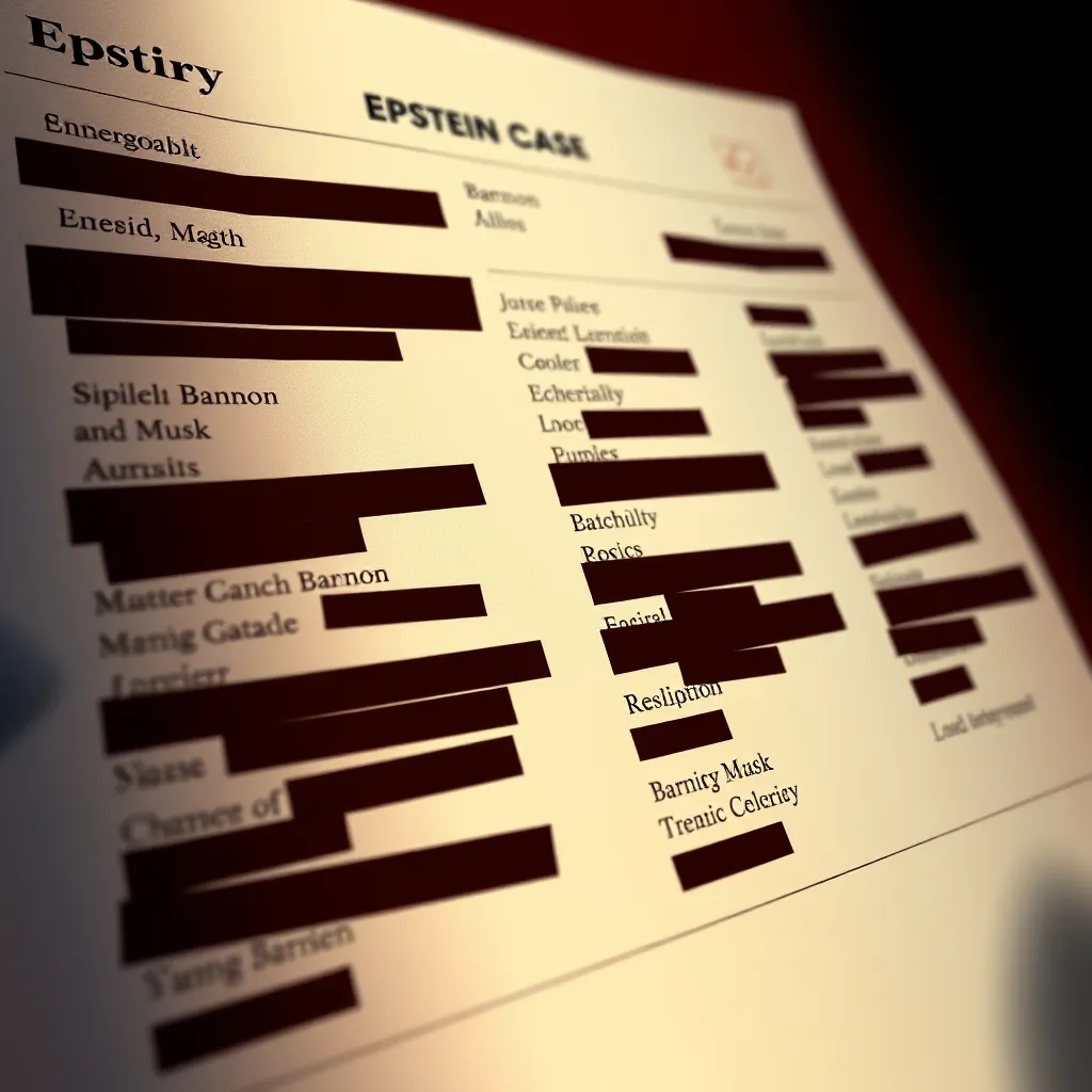 Redacted Names In Epstein Case: Who's Really Protected? : MysteryLores