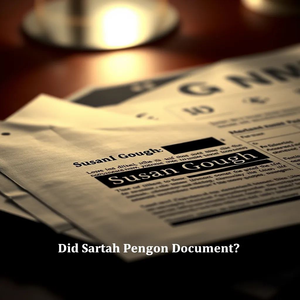 Did Susan Gough Get Redacted from Pentagon Document? : MysteryLores