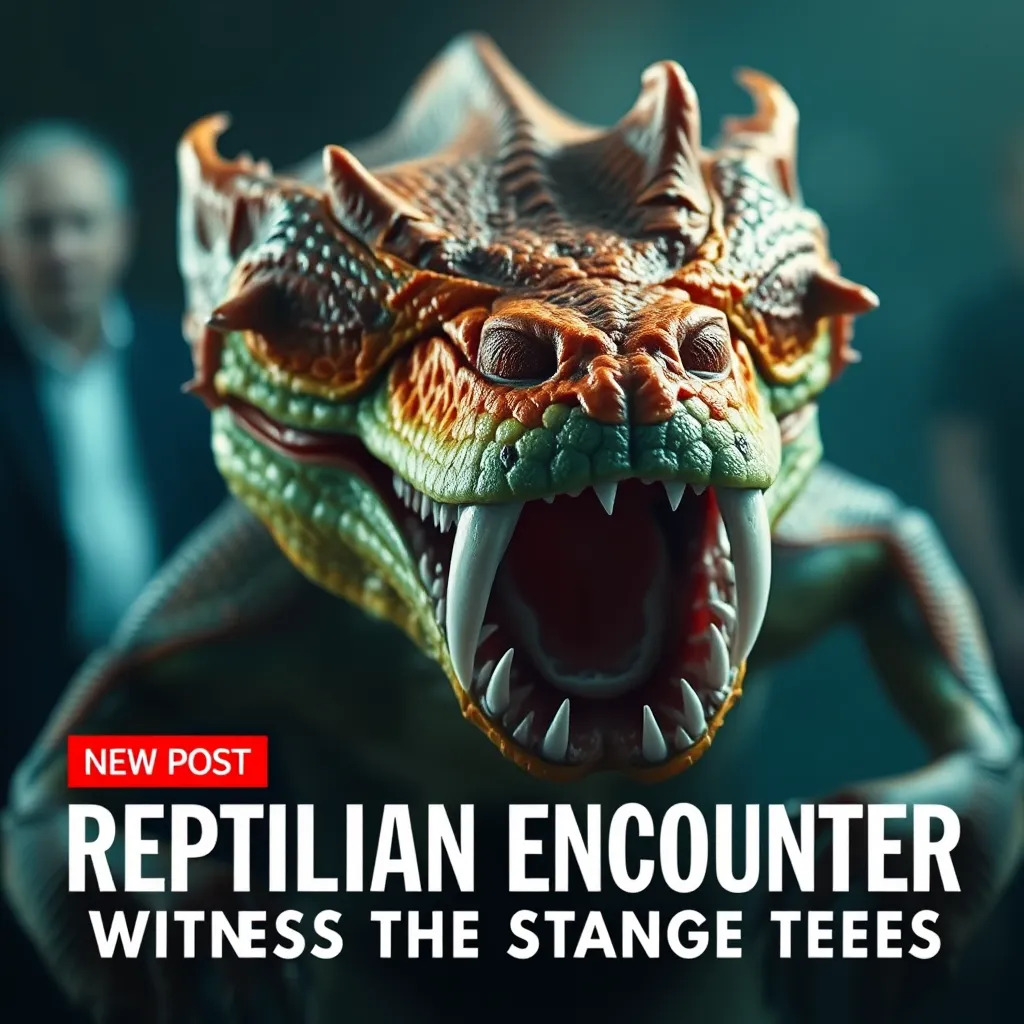 Creepy Reptilian Encounter: Witness the Strange Teeth : MysteryLores