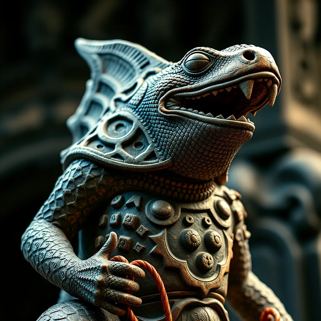 Reptilian Statue of Morrop in Peru: Afterlife Deity Legends : MysteryLores