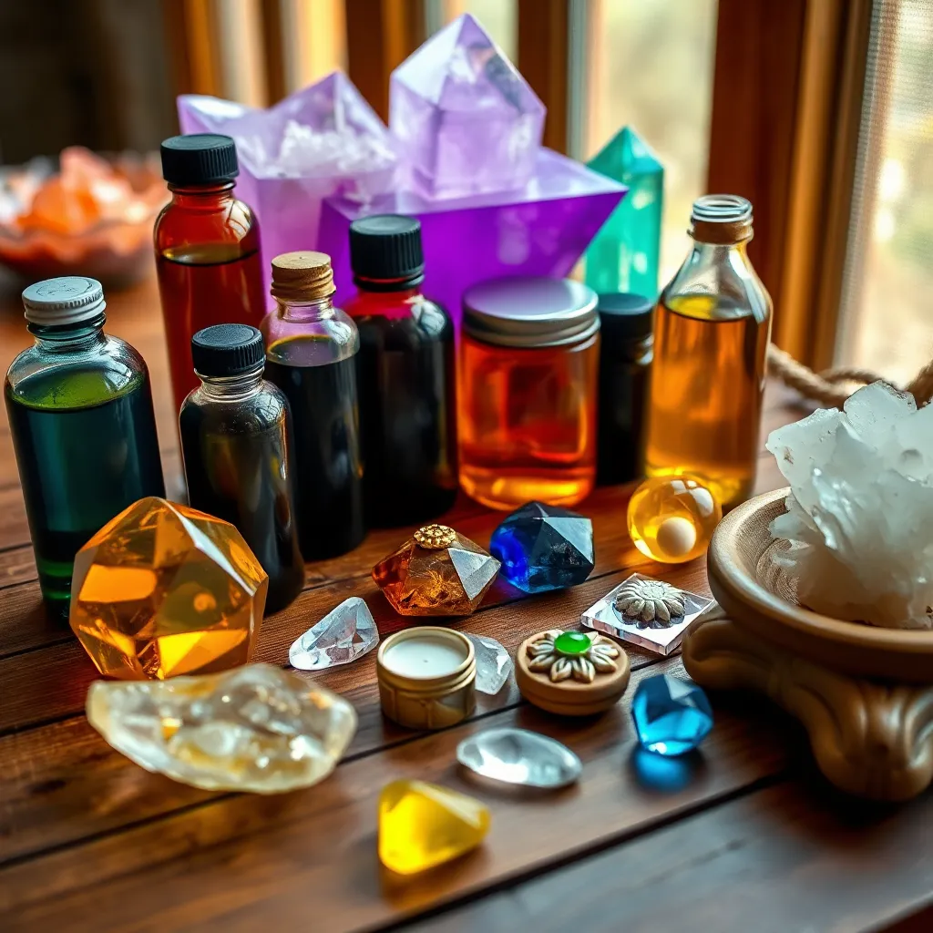 Exploring Ritual Oils, Amulets, and Crystals: A Guide : MysteryLores
