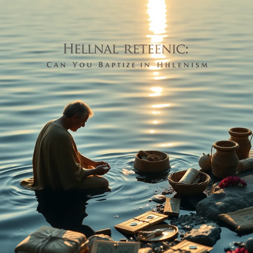 Exploring Rituals: Can You Baptize in Hellenism? : MysteryLores
