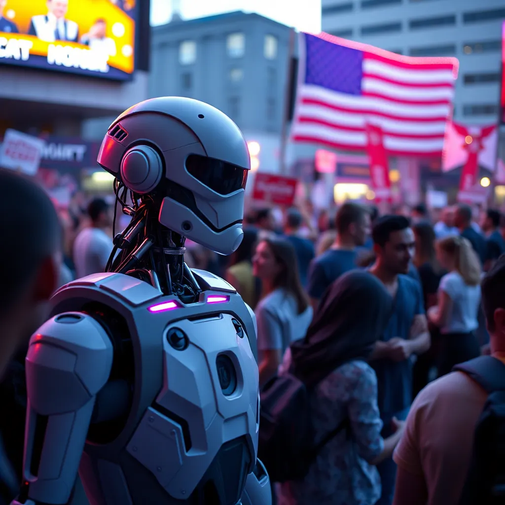 Robot Man Spotted at Charlie Kirk Rally: Shocking Encounter : MysteryLores
