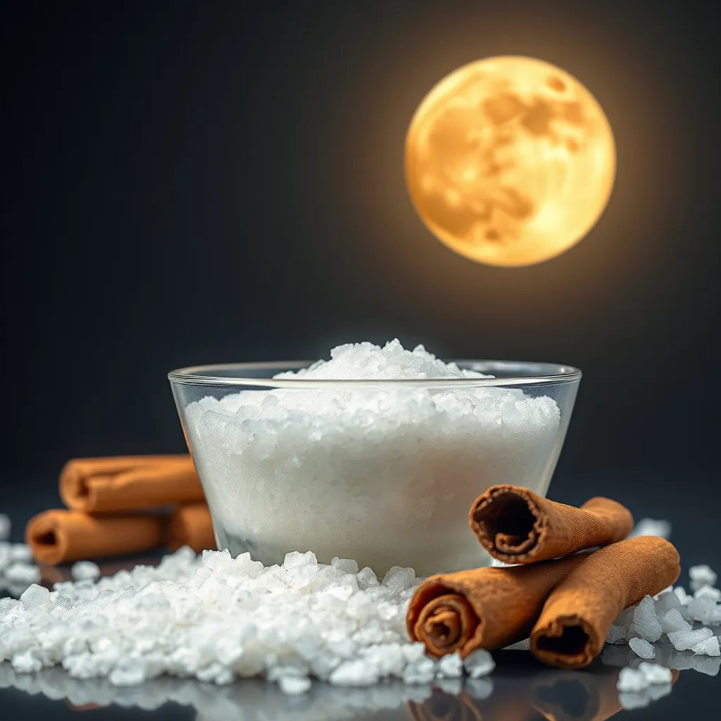 Charging Sea Salt and Cinnamon Under the Full Moon : MysteryLores