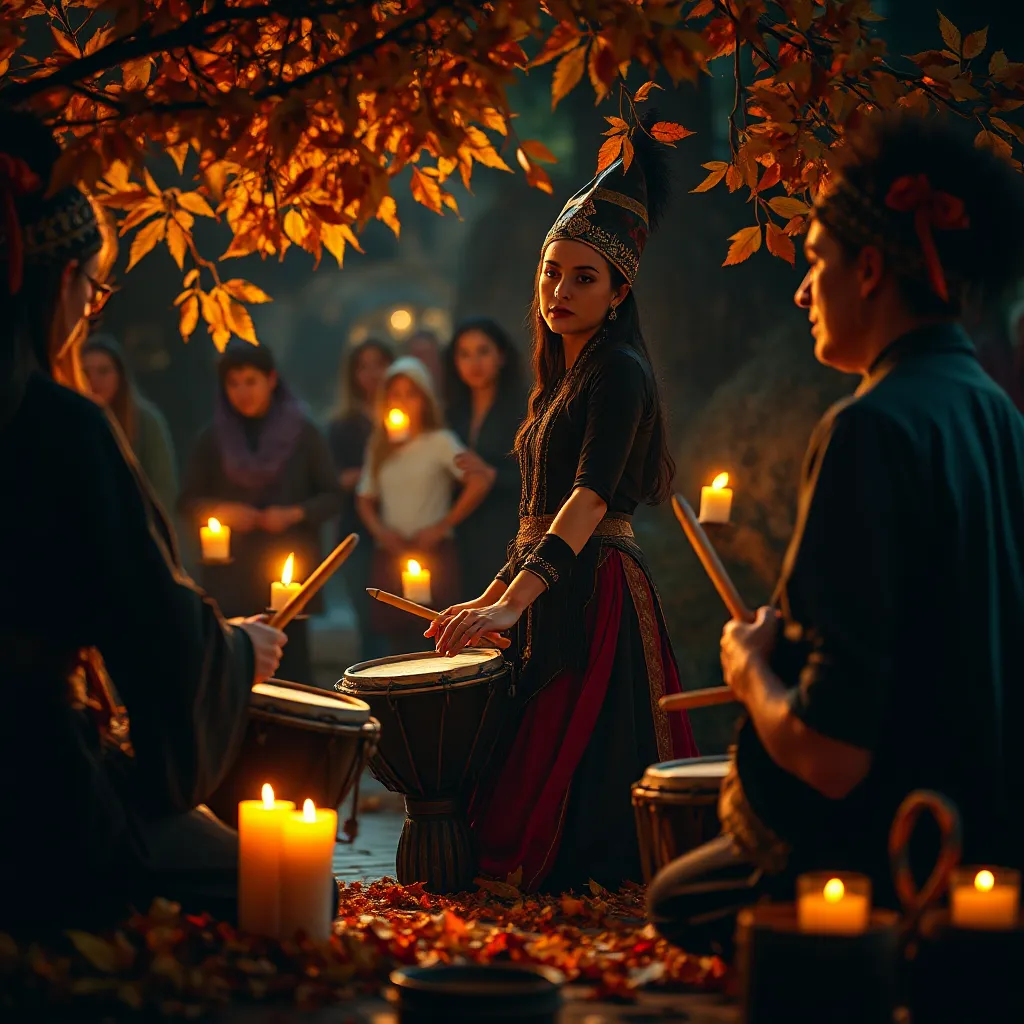 Exploring Last Samhain Ceremonial Attire and Night Drumming : MysteryLores