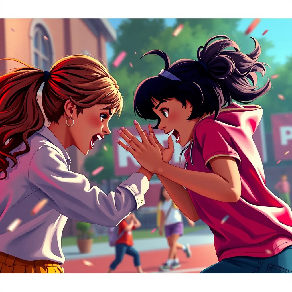 Intense Dream Fight: Schoolyard Showdown with Friends : MysteryLores
