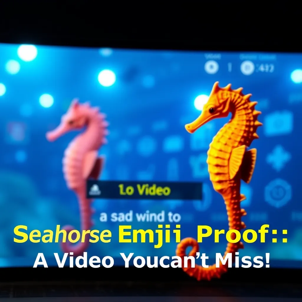Seahorse Emoji Proof: A Video You Can’t Miss! : MysteryLores