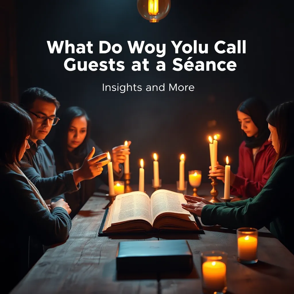 What Do You Call Guests at a Séance? Insights and More : MysteryLores