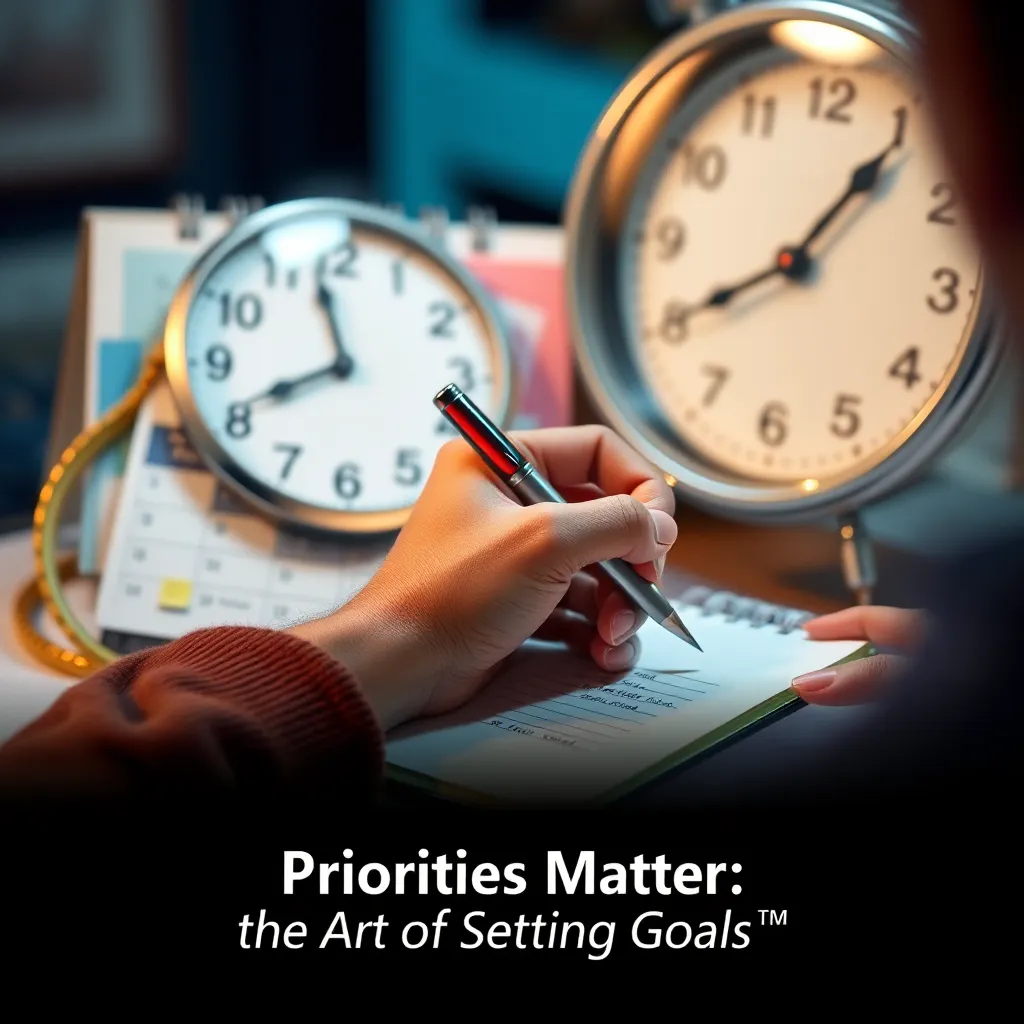 Priorities Matter: The Art of Setting Goals : MysteryLores