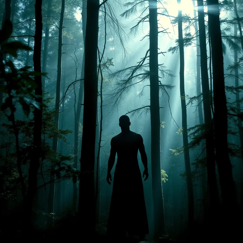 Unseen Shadow Figure Spotted in the Forest : MysteryLores
