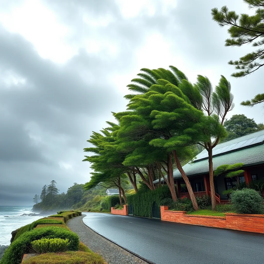 Sideways Trees of New Zealand: Nature's Resilience in Wind : MysteryLores