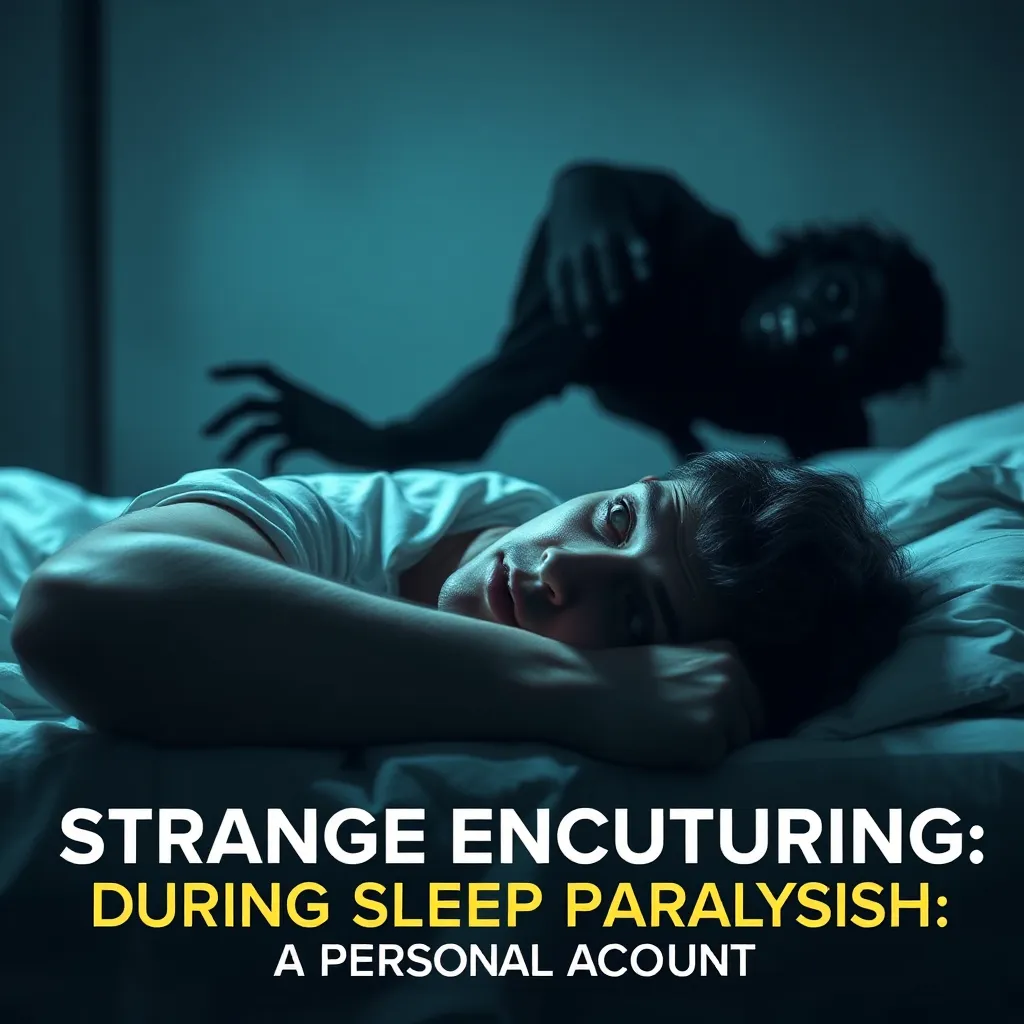 Strange Encounter During Sleep Paralysis: A Personal Account : MysteryLores