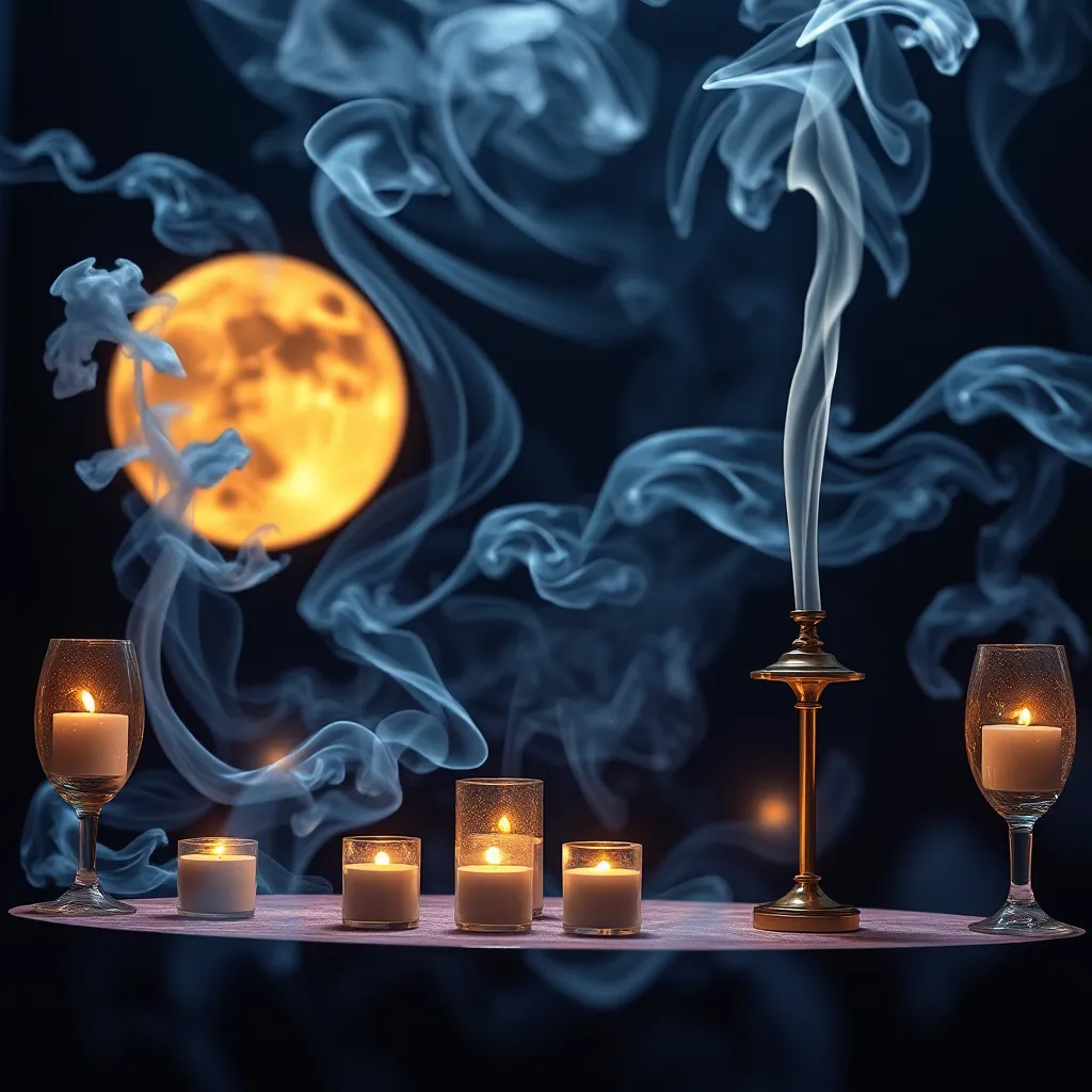 Captivating Smoke Patterns from Full Moon Incense : MysteryLores