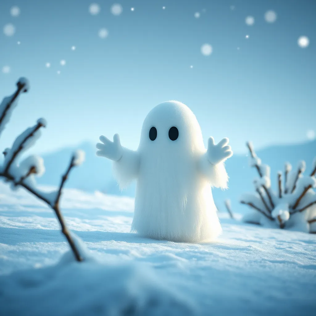 Adorable Snow Ghost Captured on Camera During Winter Trip : MysteryLores