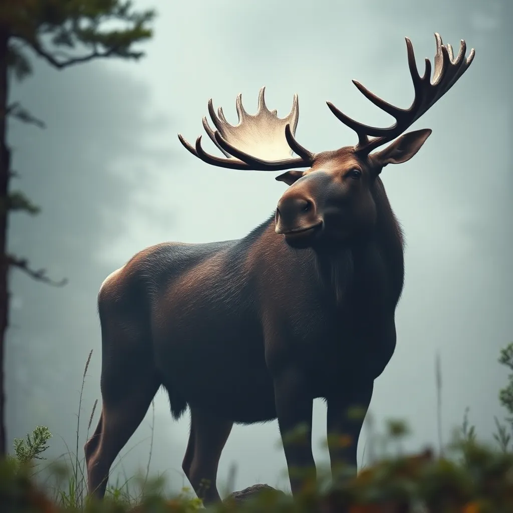 The Specter Moose of Maine: A Legendary Cryptid Encounter : MysteryLores