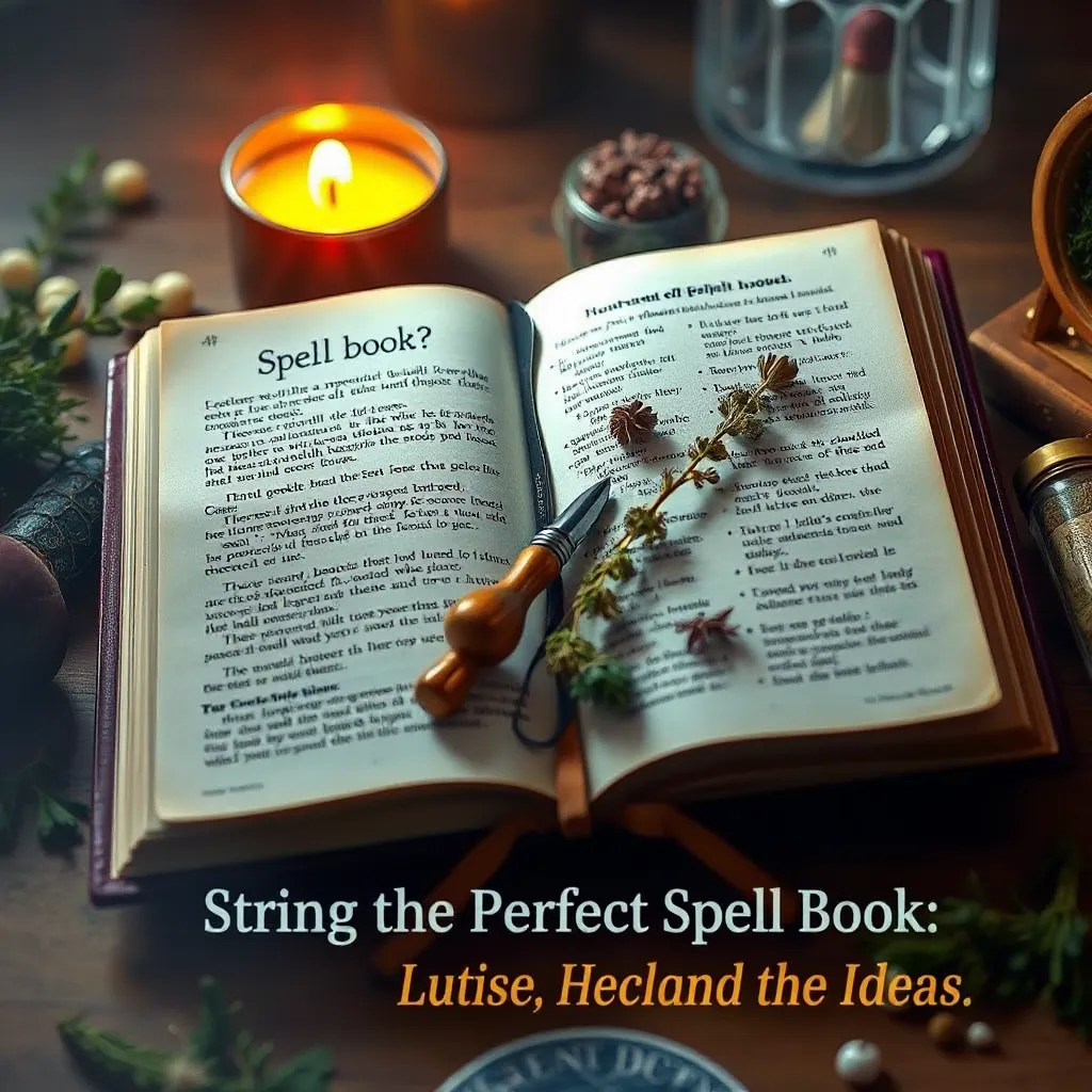 Crafting the Perfect Spell Book: Tips & Layout Ideas : MysteryLores