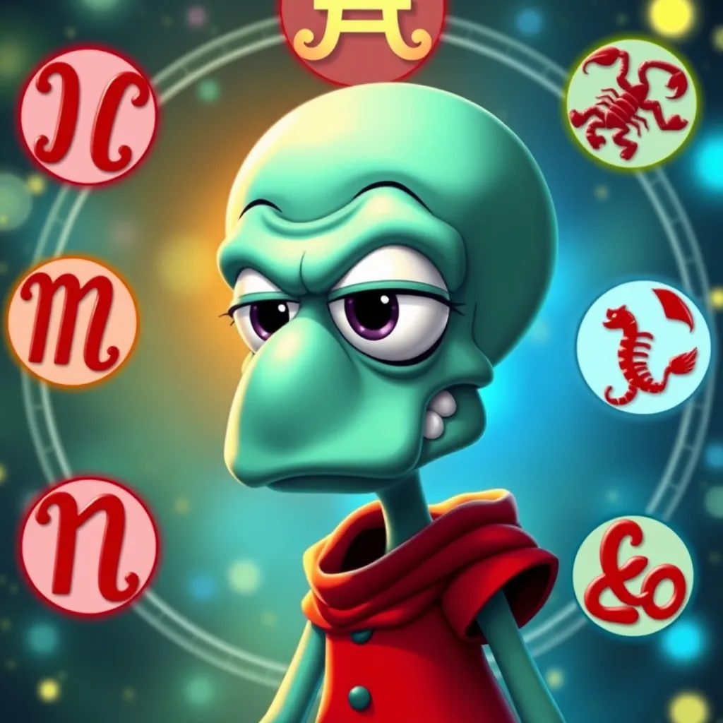 Squidward's Fun Horoscope: Aries, Capricorn, Scorpio, Leo : MysteryLores