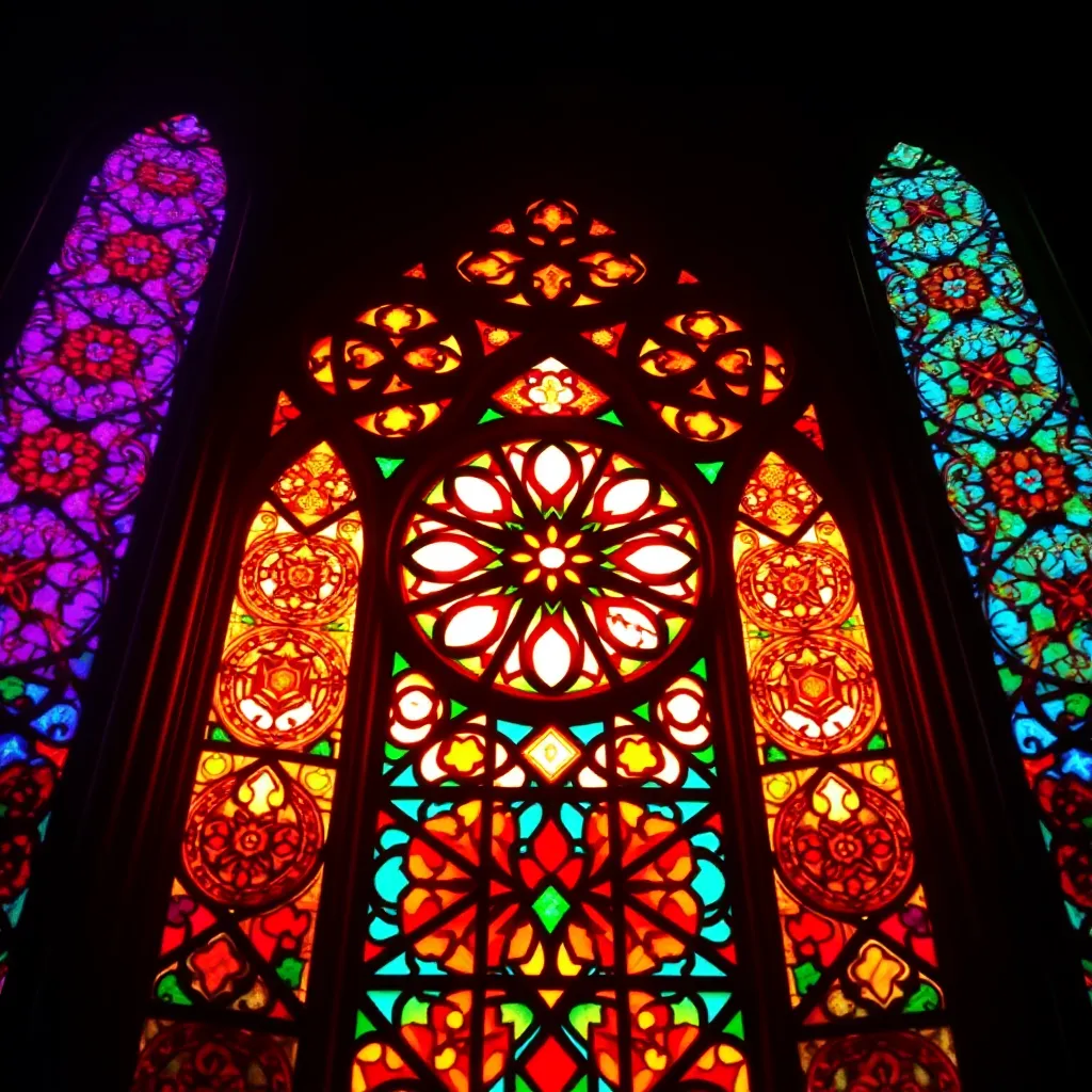 Sacred Geometry Stained Glass Windows in Nova Huta Church : MysteryLores