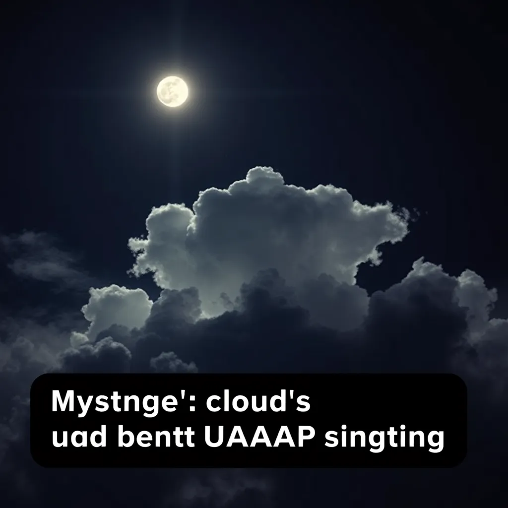 Mysterious Cloud Photographed Just Before UAP Sighting : MysteryLores