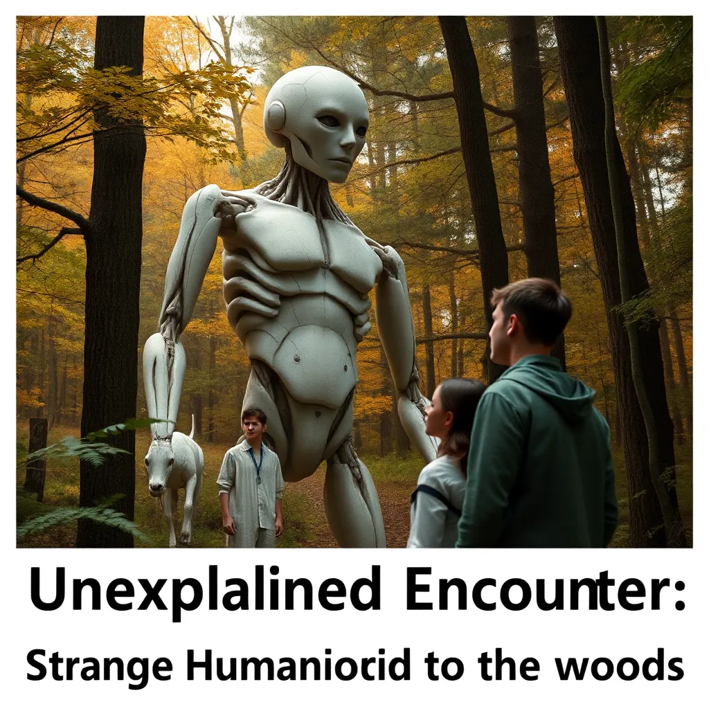 Unexplained Encounter: Strange Humanoid in Saratoga Woods : MysteryLores