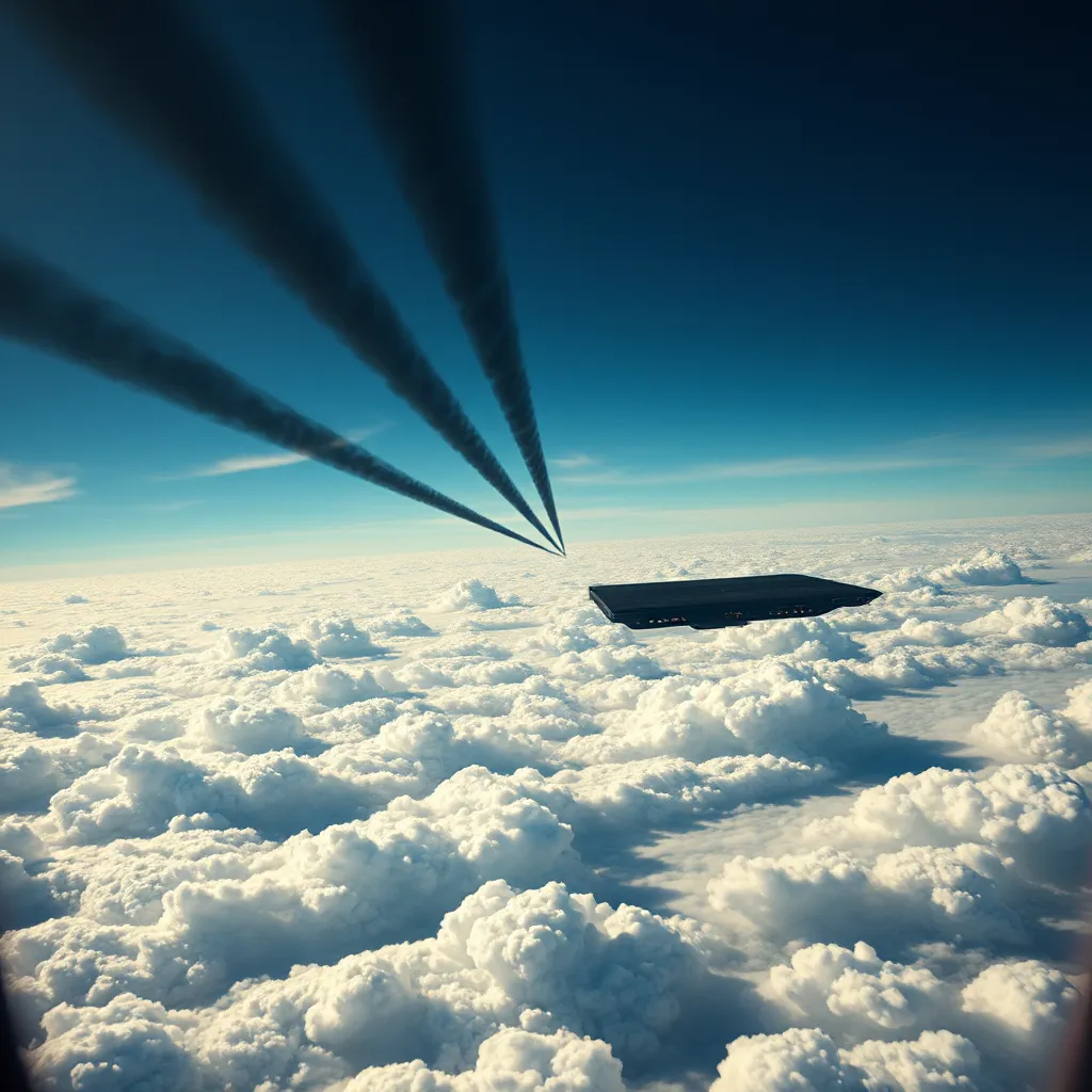 Strange Objects in the Sky: Unseen Trails Over Clouds : MysteryLores