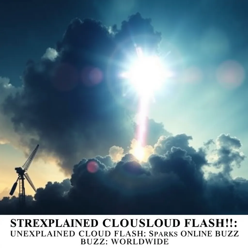 Unexplained Cloud Flash Sparks Online Buzz Worldwide : MysteryLores