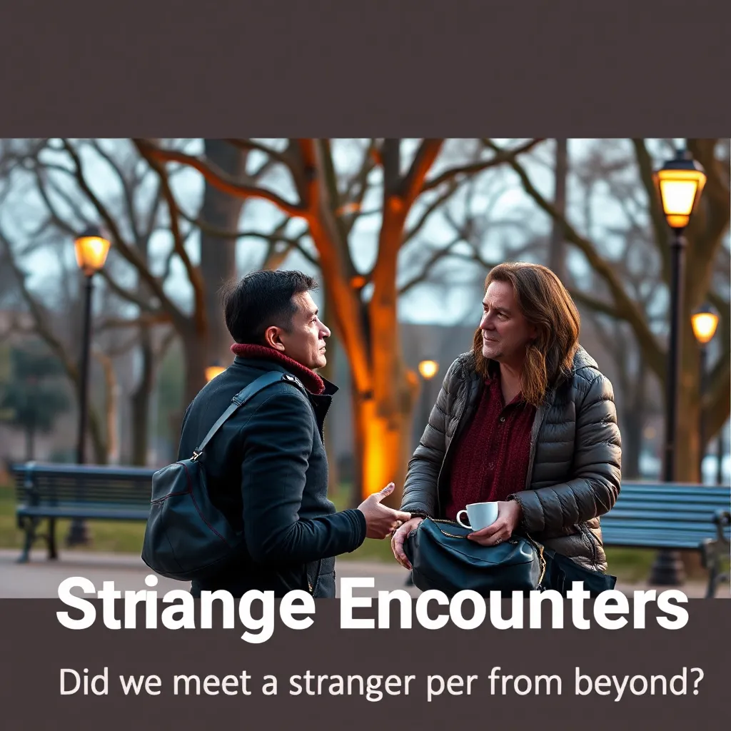 Bizarre Encounters: Did You Meet a Stranger from Beyond? : MysteryLores