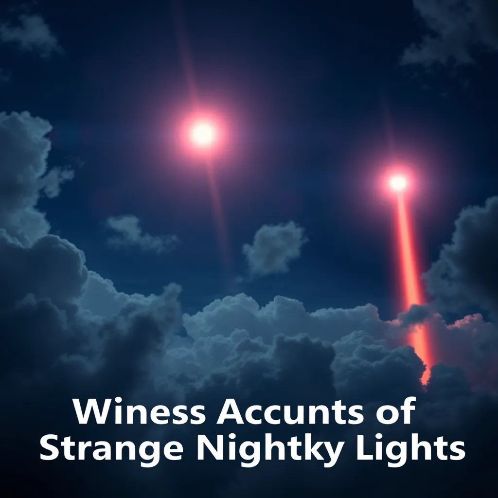 Witness Accounts of Strange Night Sky Lights : MysteryLores