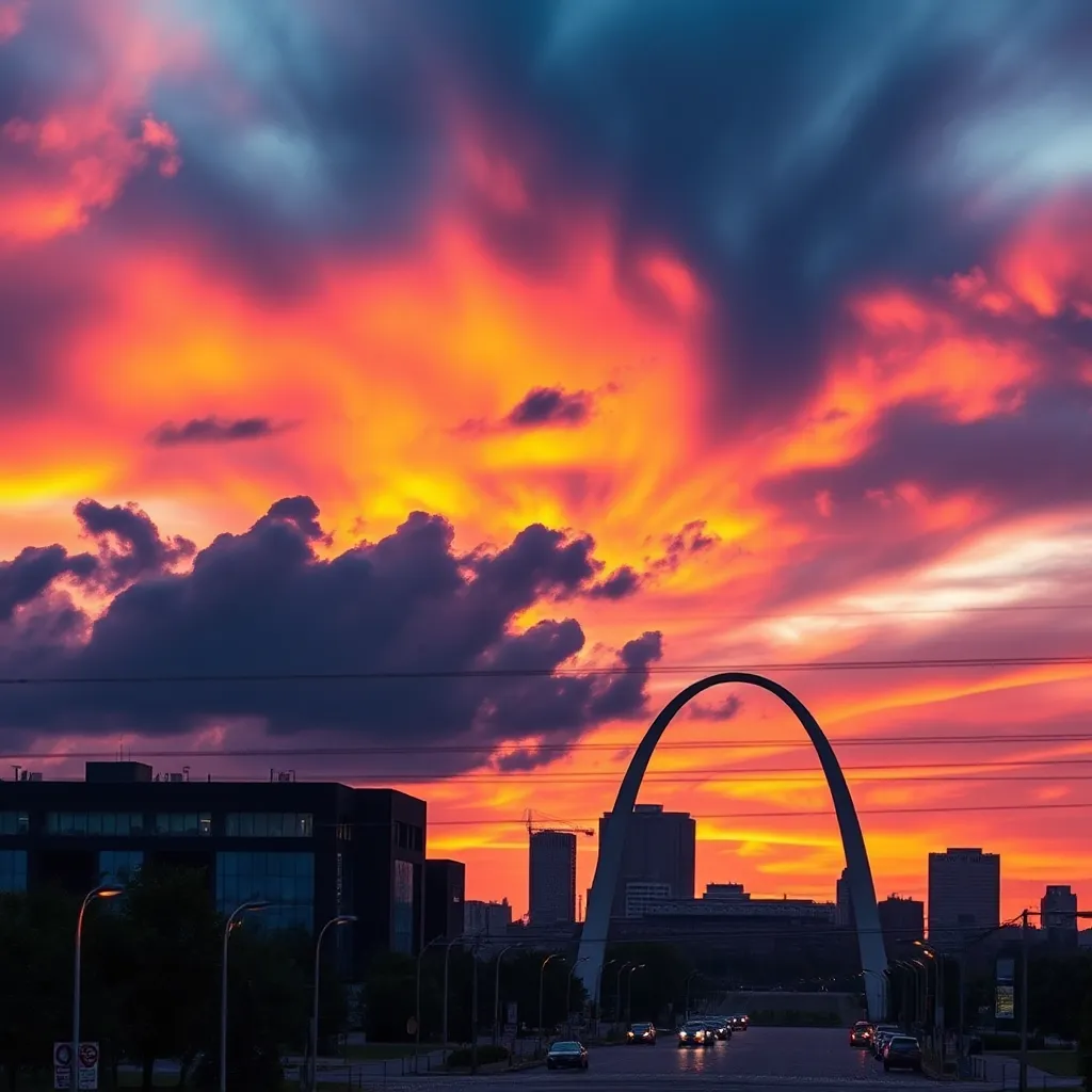 Strange Sunrise Sparks Curiosity Near St. Louis : MysteryLores