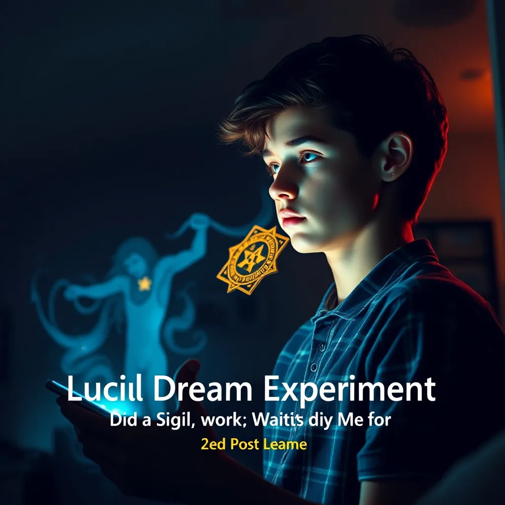 Lucid Dream Experiment: Did a Sigil Work for Me? : MysteryLores