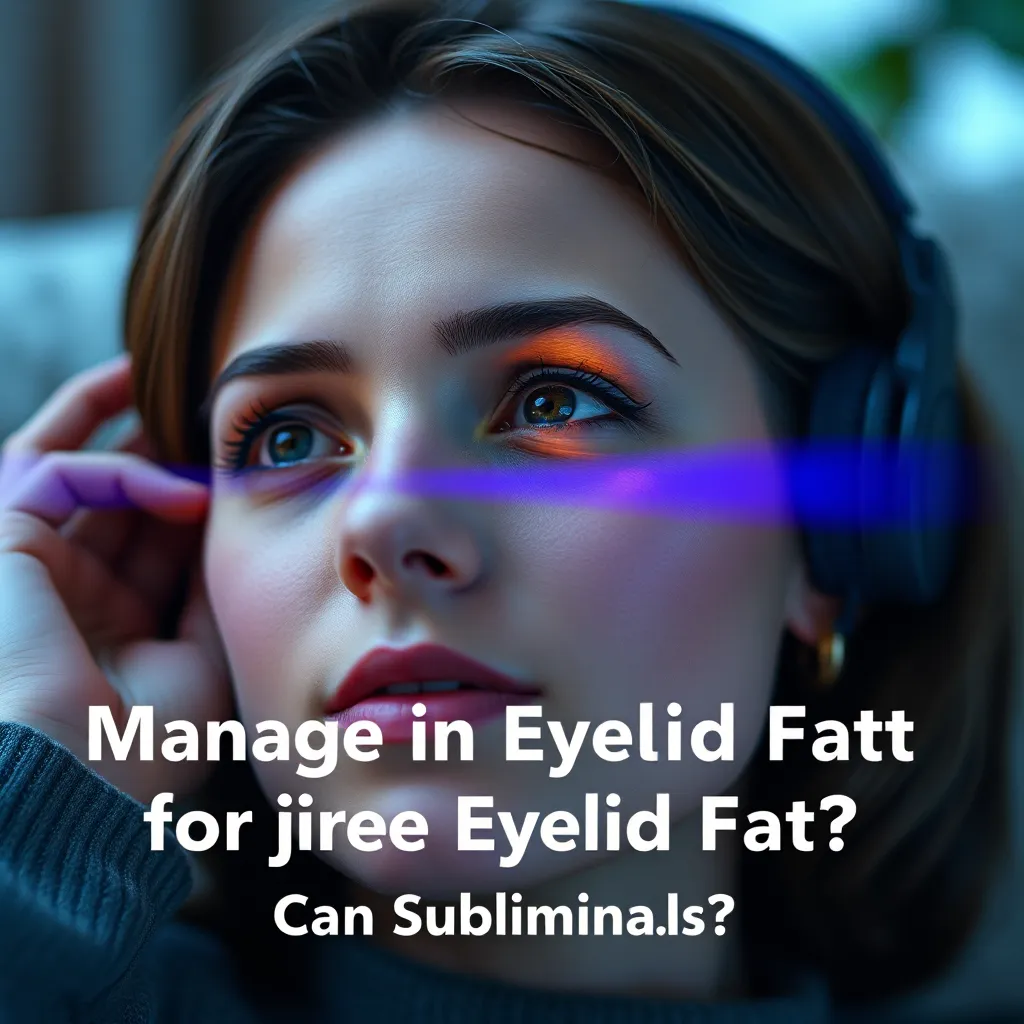 Managing Upper Eyelid Fat: Can Subliminals Help? : MysteryLores