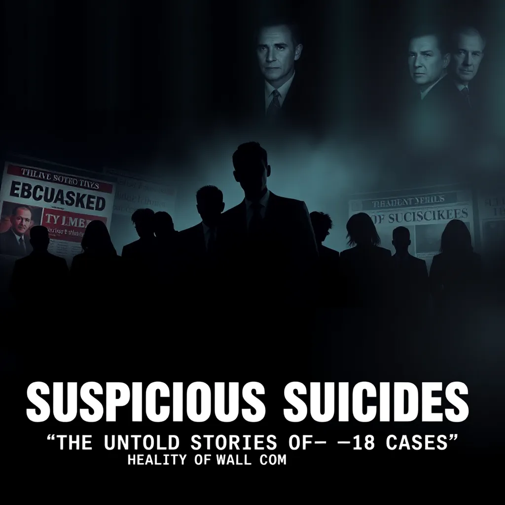 Suspicious Suicides: The Untold Stories of 18 Cases : MysteryLores
