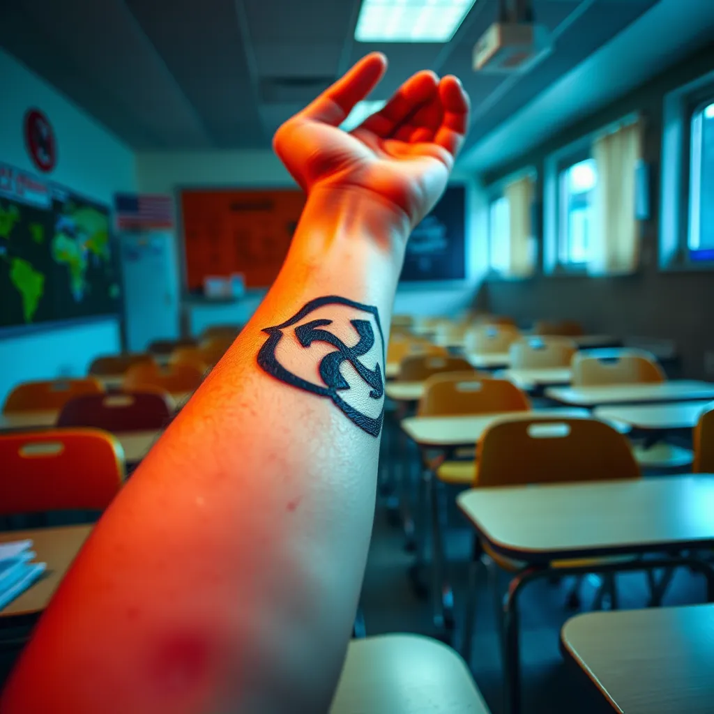 Mysterious Arm Mark: Symbol Found in School Raises Questions : MysteryLores