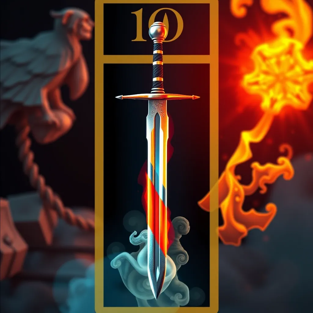 Understanding the 10 of Swords Reversed in Tarot : MysteryLores