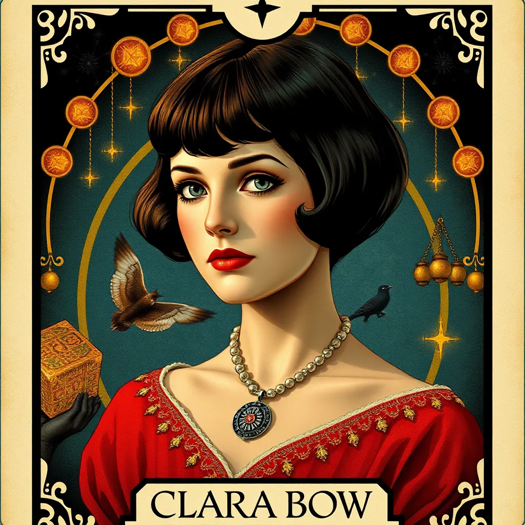 Who Created This Tarot Card Featuring Clara Bow? : MysteryLores