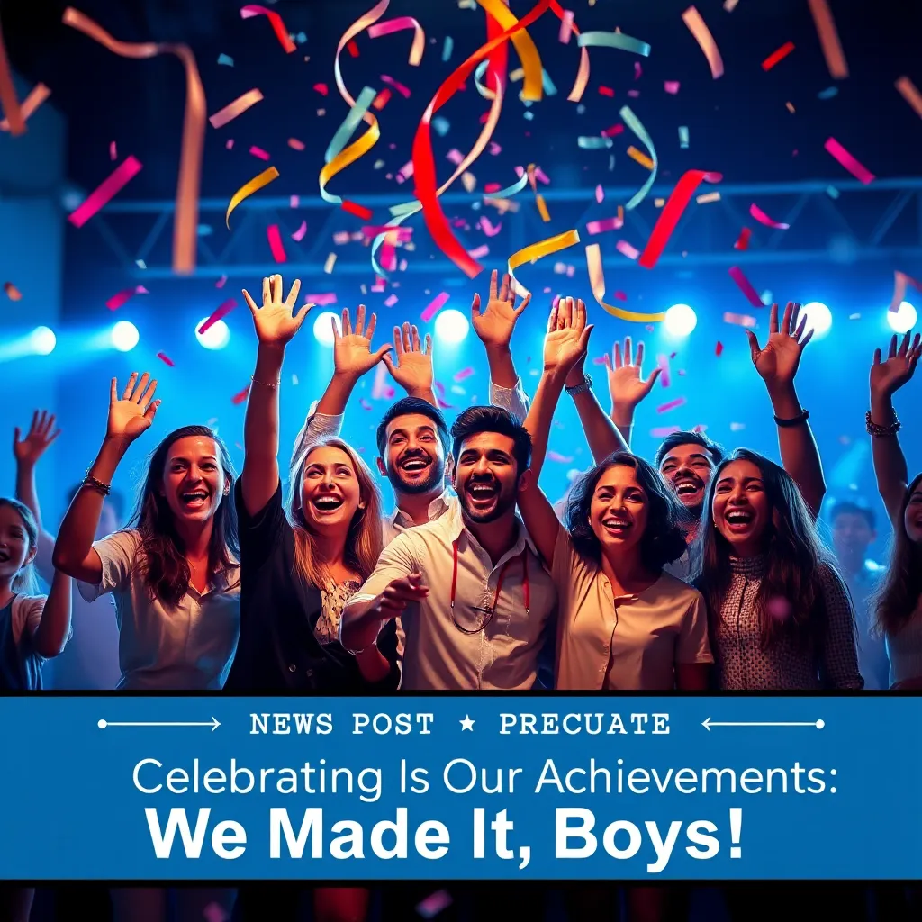Celebrating Our Achievements: We Made It, Boys! : MysteryLores