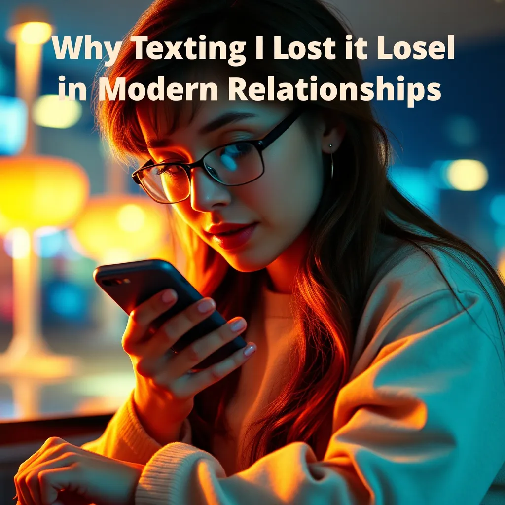 Why Texting Has Lost Its Place in Modern Relationships : MysteryLores