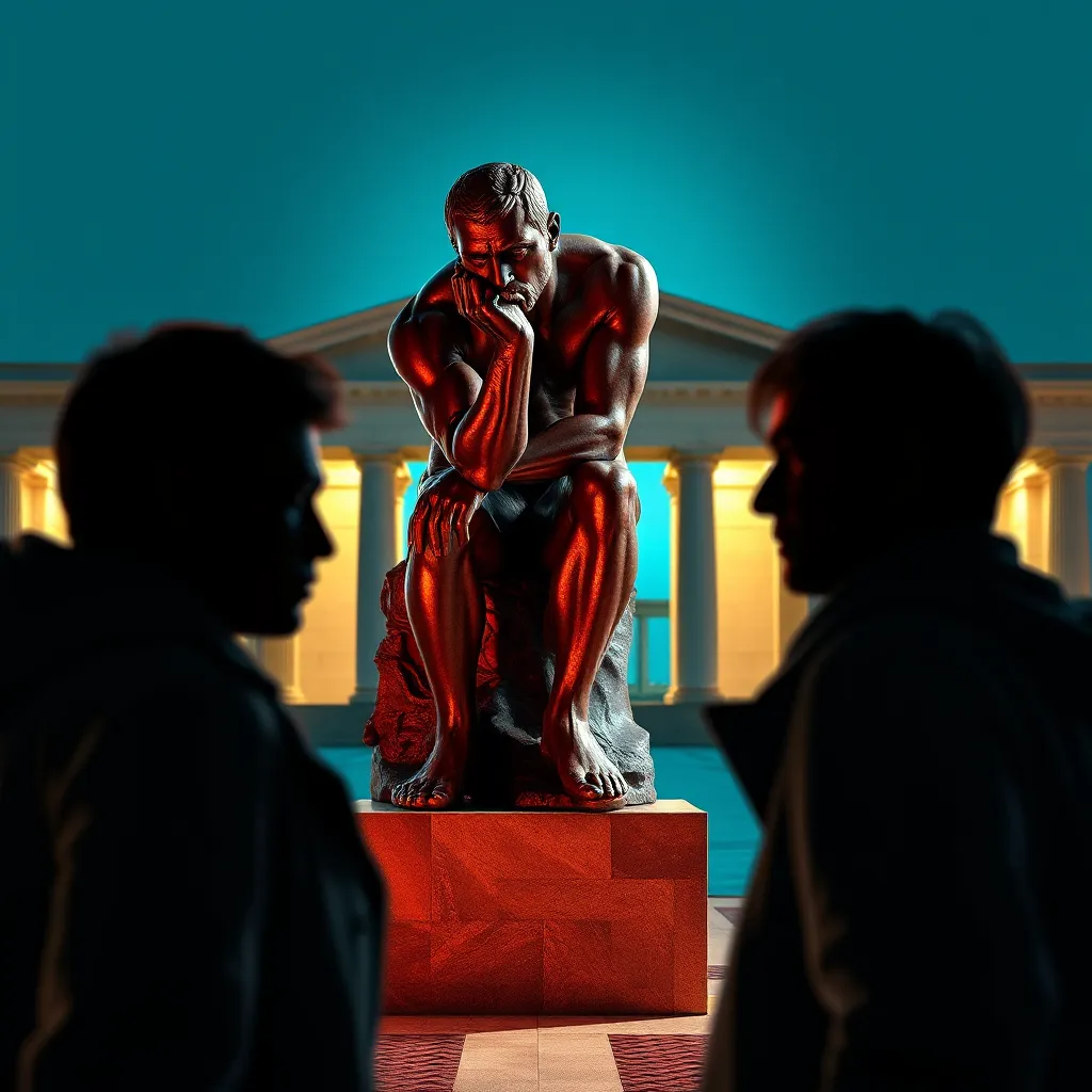 Public Memories of the Thinker Statue's Pose : MysteryLores