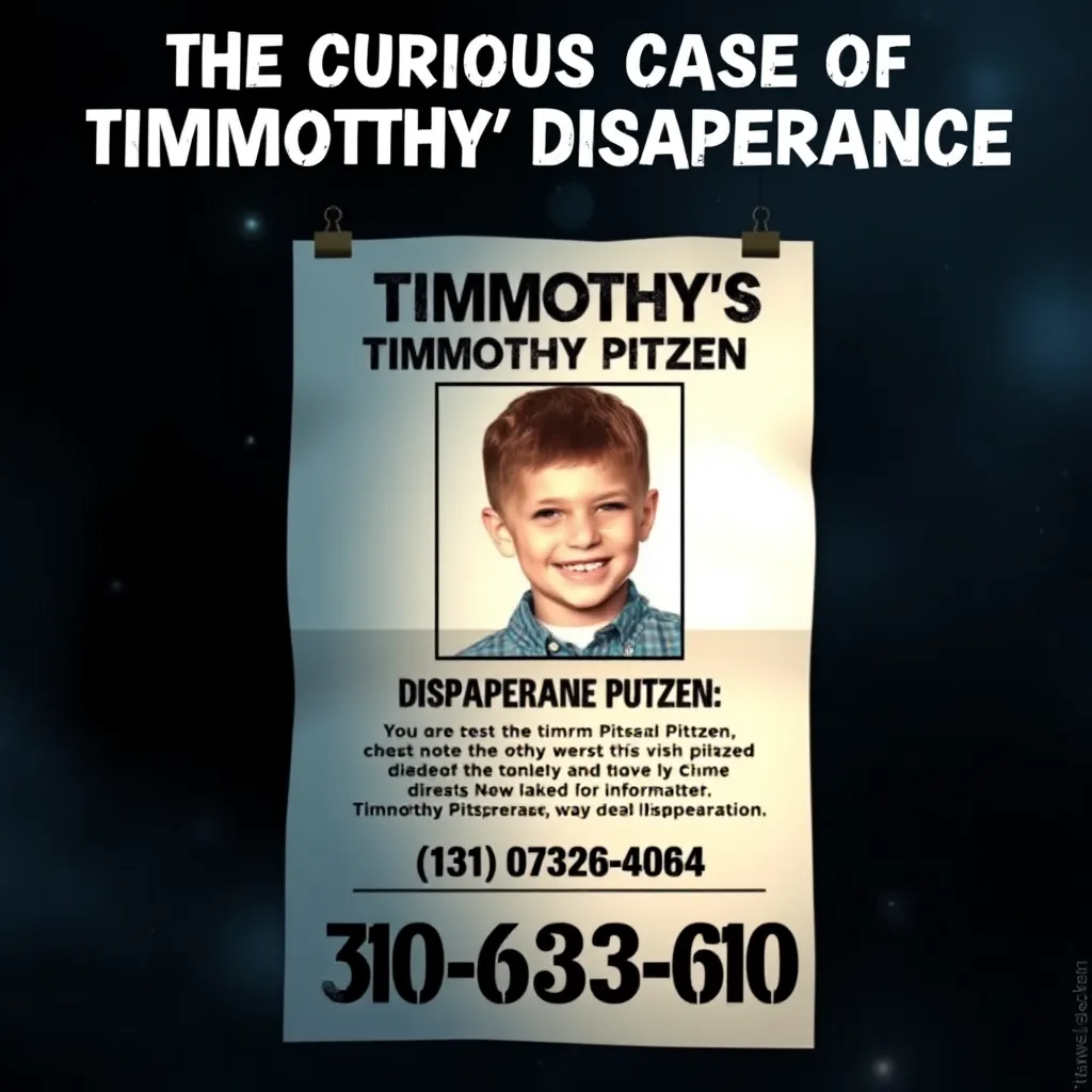The Curious Case of Timmothy Pitzen's Disappearance : MysteryLores