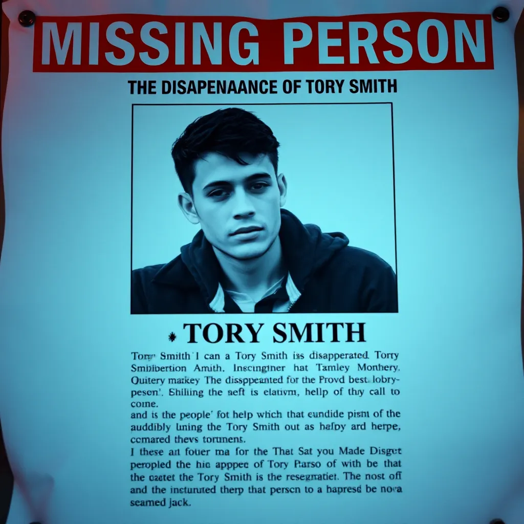 The Disappearance of Tory Smith: What Happened? : MysteryLores