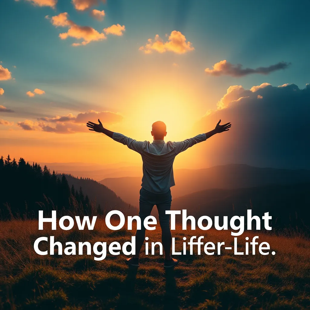How One Thought Changed Everything in Life : MysteryLores