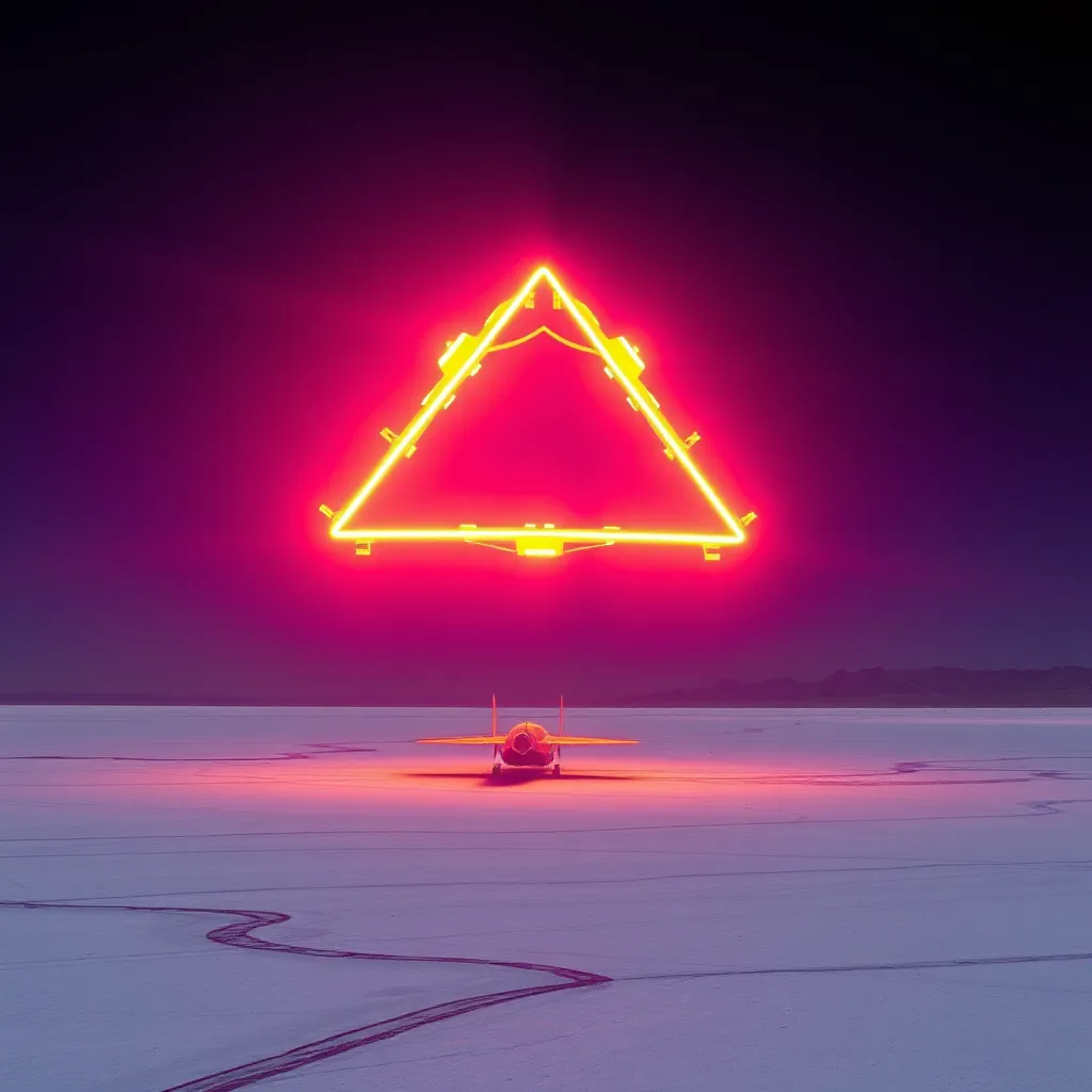 Mysterious Triangular Aircraft Spotted Over Groom Lake 2026 : MysteryLores