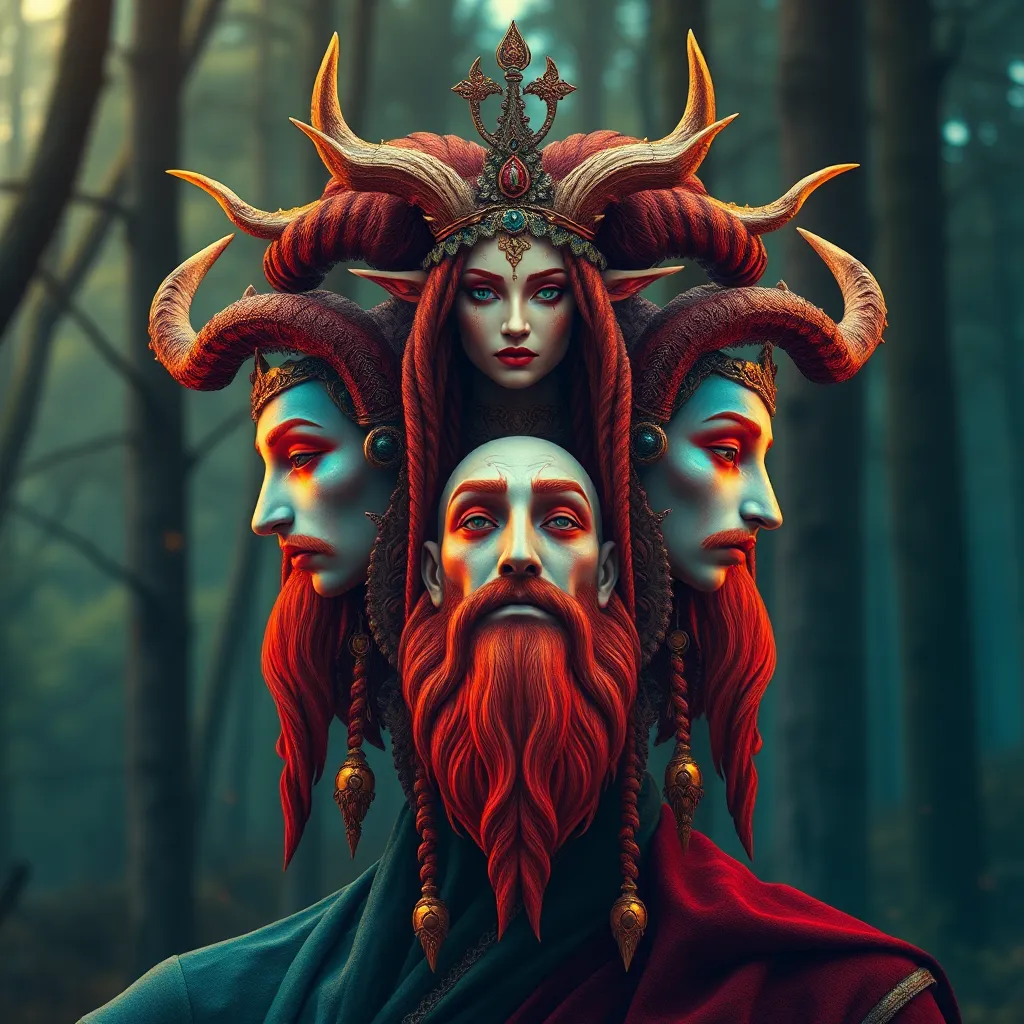 Artistic Representation of the Triple Goddess and Horned God : MysteryLores