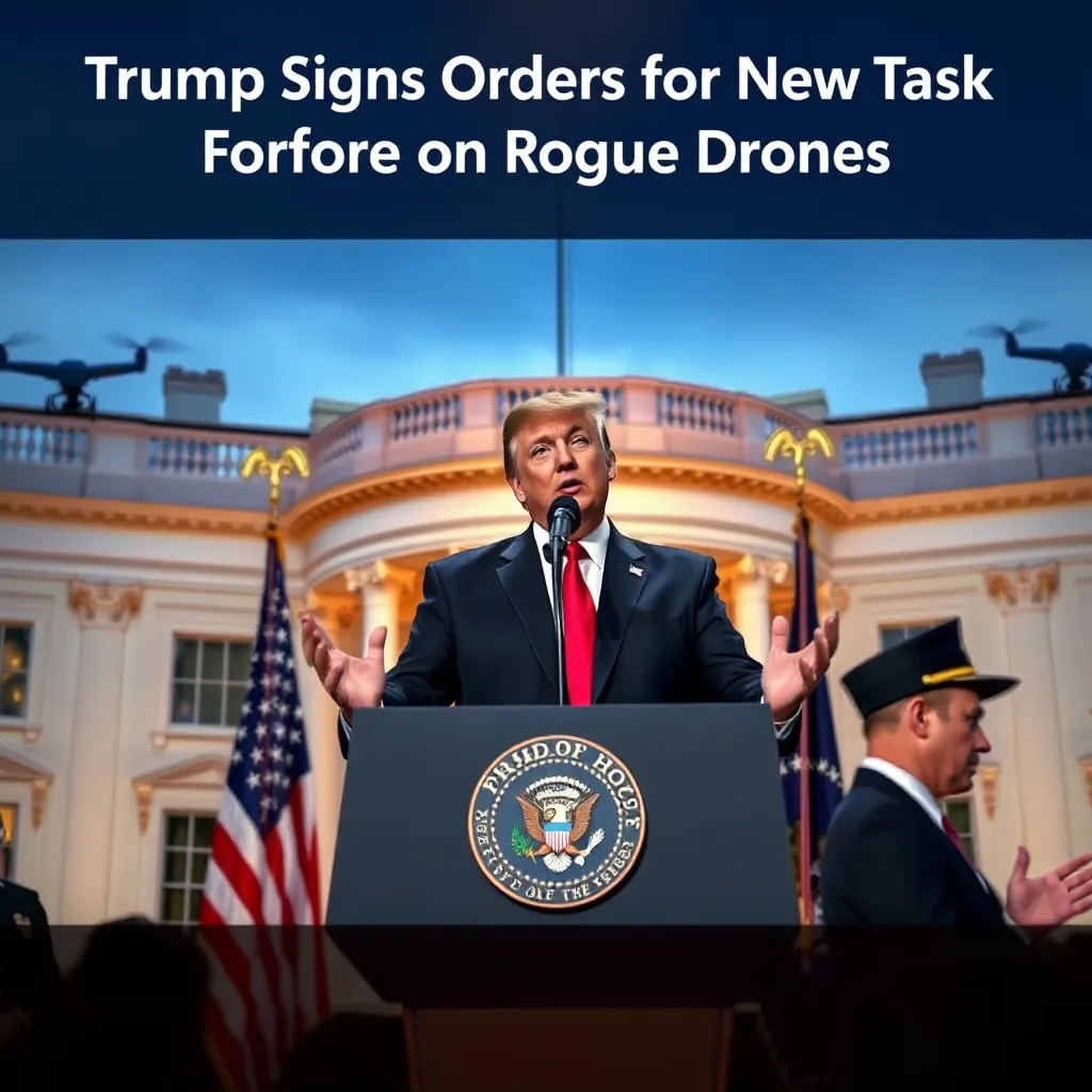 Trump Signs Orders for New Task Force on Rogue Drones : MysteryLores