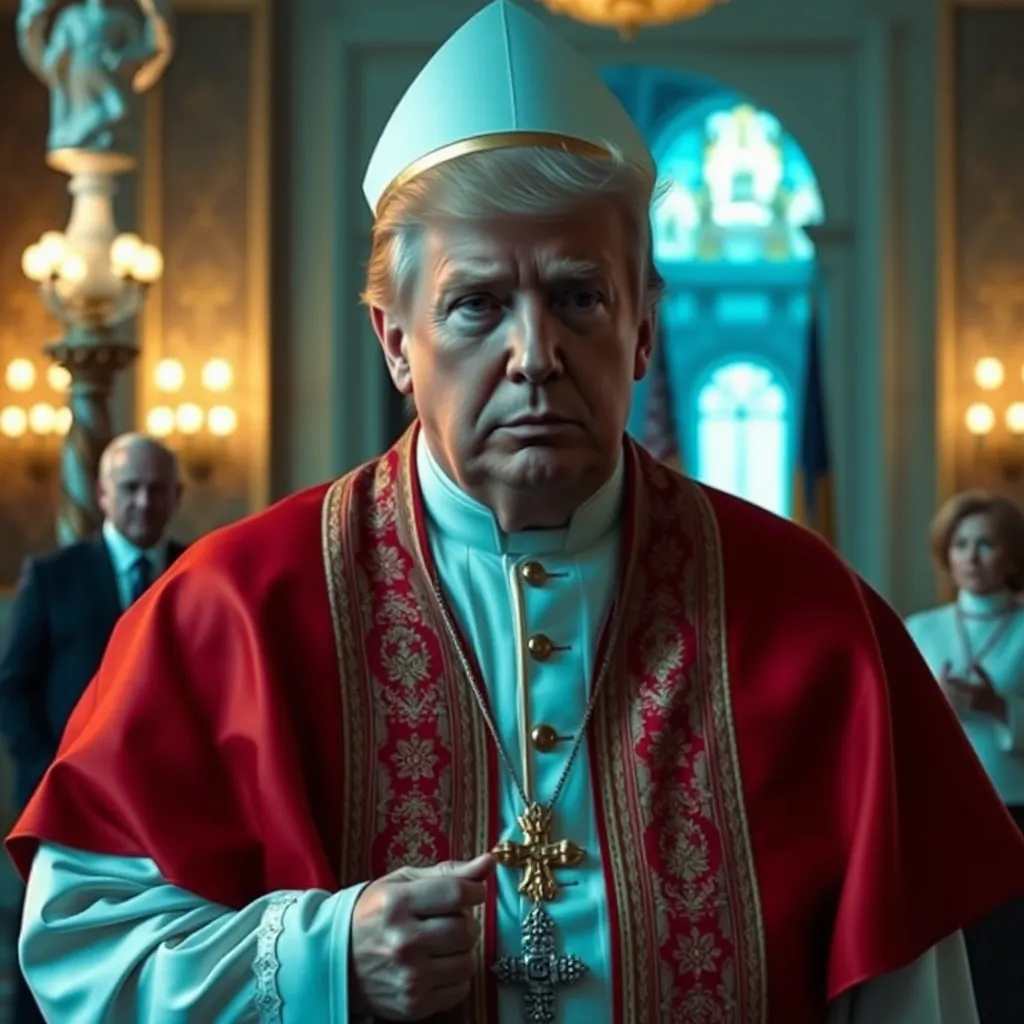 Trump Shares Image of Himself Dressed as Pope : MysteryLores